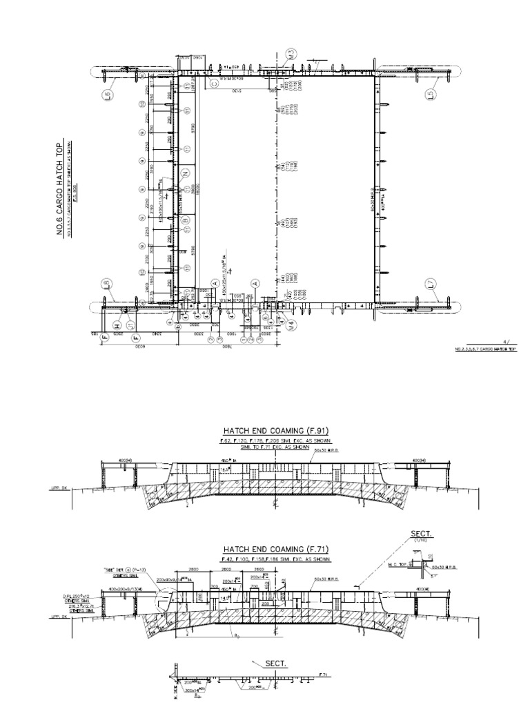 s2670 Hatch Coaming Drawing | PDF