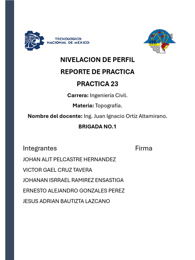 Nivelacion de Perfil 23 | PDF | Topografía