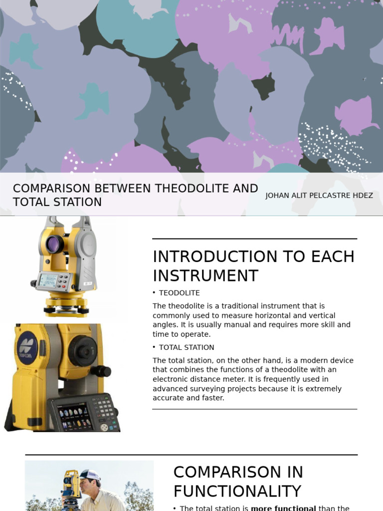 Theodolite vs Total Station: Key Differences | PDF | Surveying | Equipment