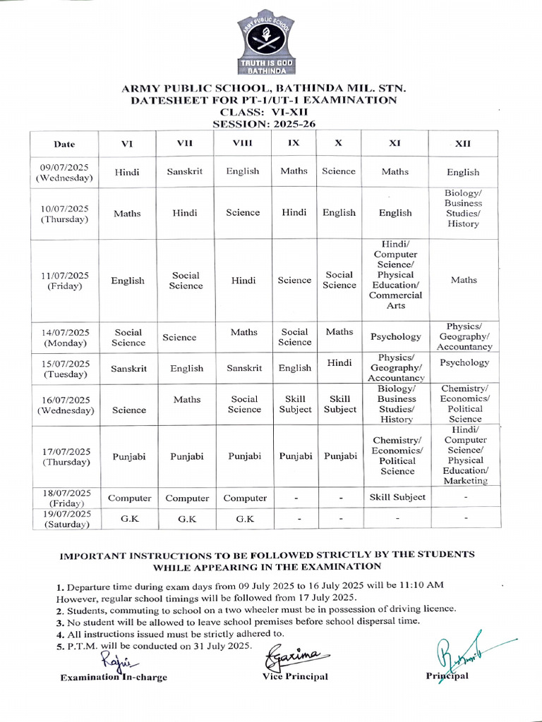 Datsheet PT1 Ut1 2025-26 | PDF | Science