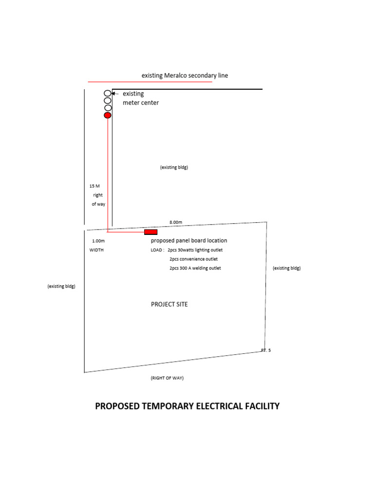 Temp Elect. Facility Layout | PDF
