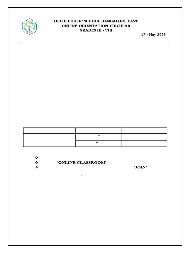 ORIENTATION CIRCULAR GR III-VIII 2025 - 250517 - 103931 | PDF