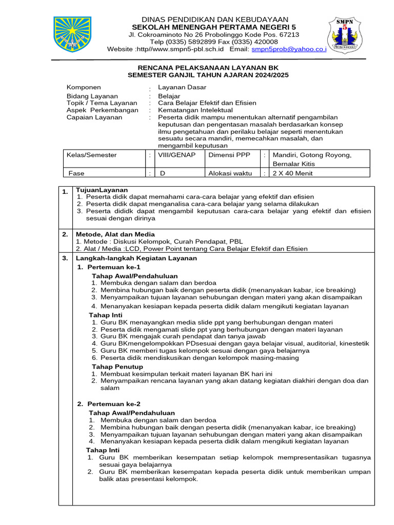 5. Rpl Cara Belajar Efektif Dan Efisien (1) | PDF