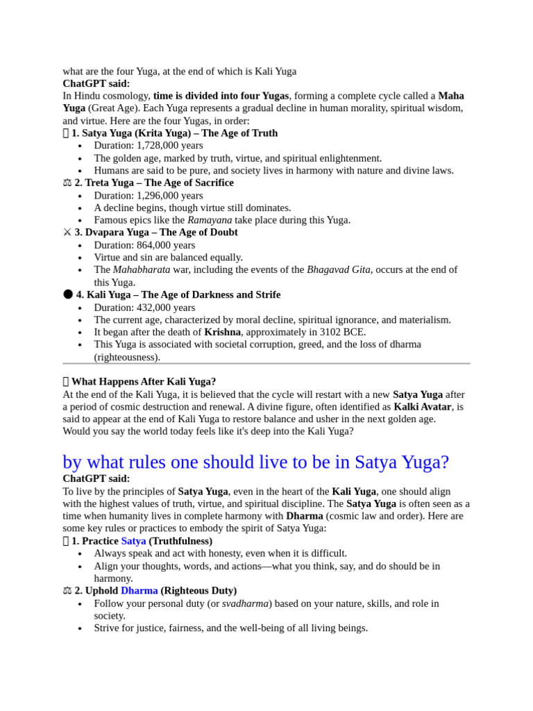 the way out of Kali Yuga | PDF