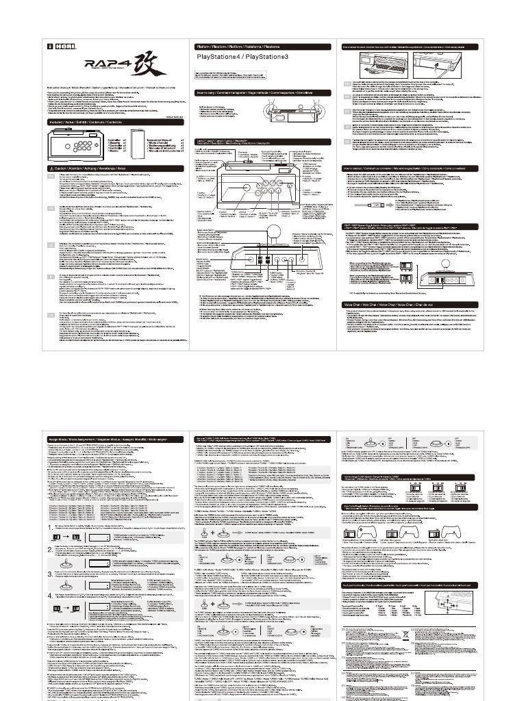 Hori Real Arcade Pro 4 Kai Ps4 | PDF