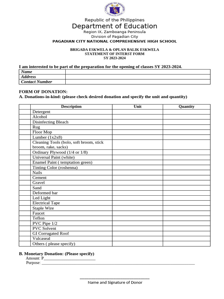 Statement of Interest | PDF