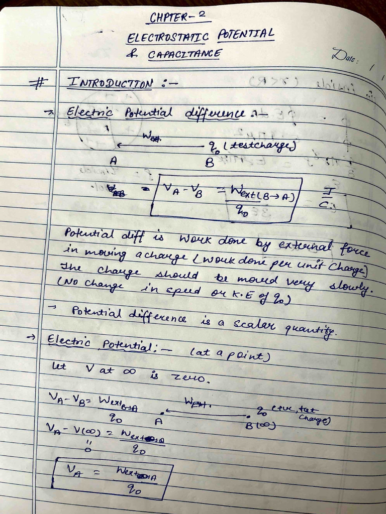 Potential and Capacitance | PDF