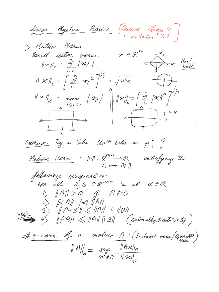 EE636_Lecture_0_linearalgebra_basics | PDF | Algebra | Mathematical Analysis