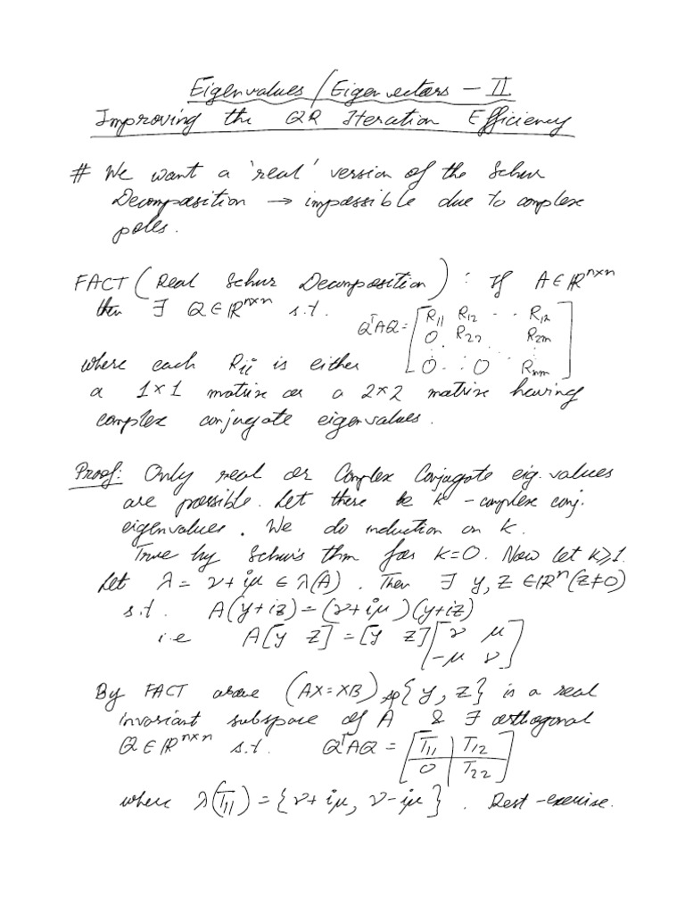 EE636 2024 Eigenvalue Part2 | PDF | Operator Theory | Mathematical Objects