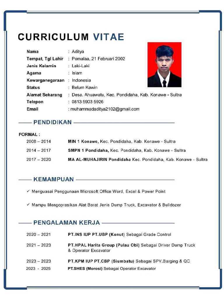 CV Adit | PDF