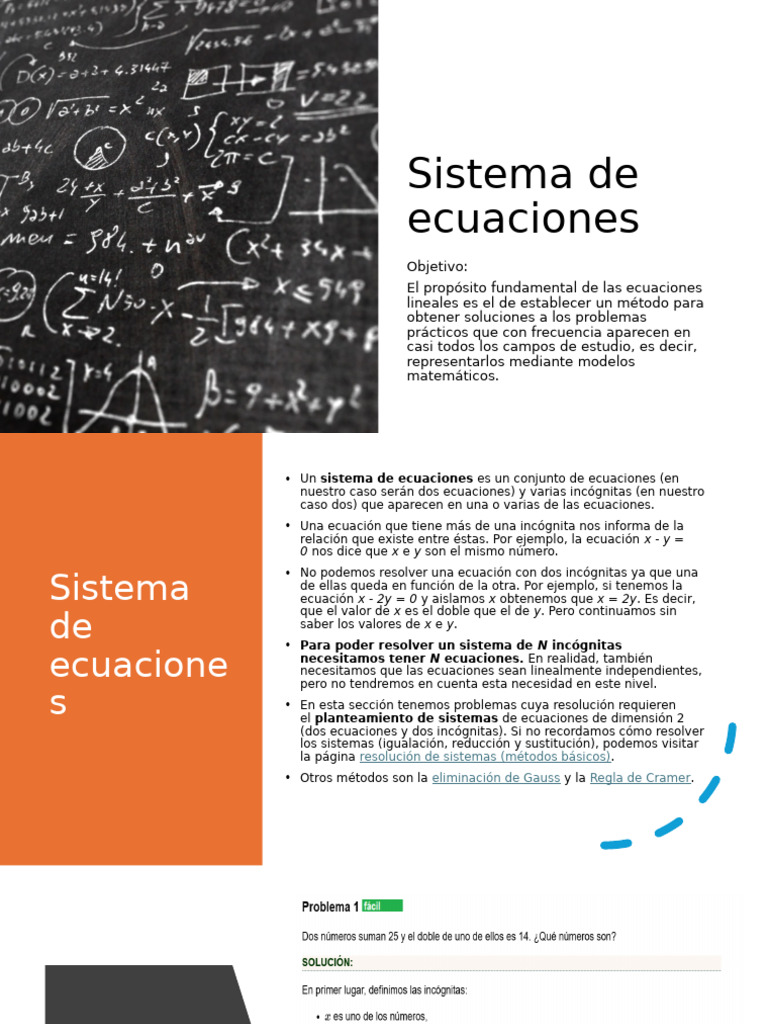 sistema de ecuaciones logica 1b.g.u 2 | PDF