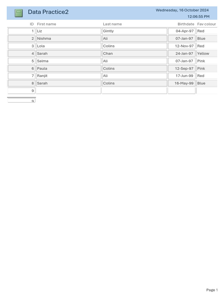 Data Practice 2 | PDF