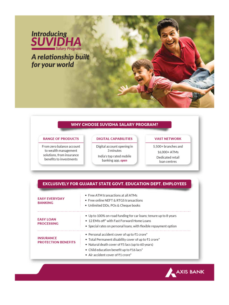 Suvidha One Pager - Gujarat State Education - May 2025 | PDF | Banks ...
