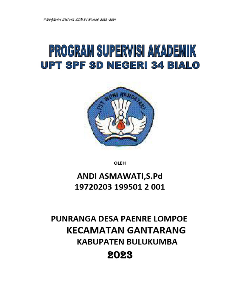Program SUPAK Tahun Ajaran 2023 2024 | PDF