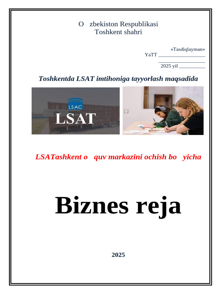 LSAT Biznes Reja | PDF