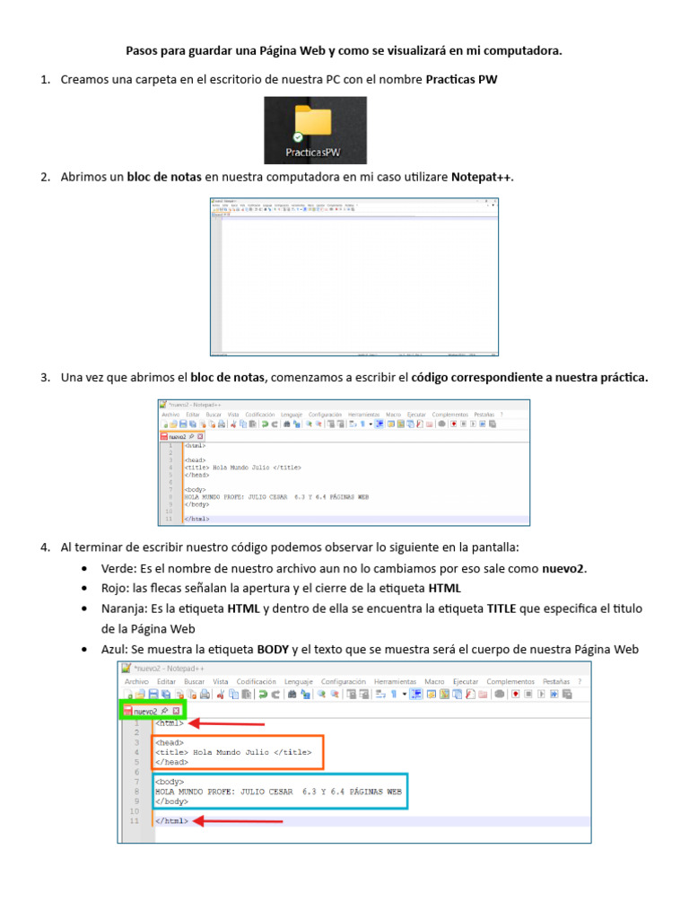 Pasos Para Guardar Una P-gina Web | PDF