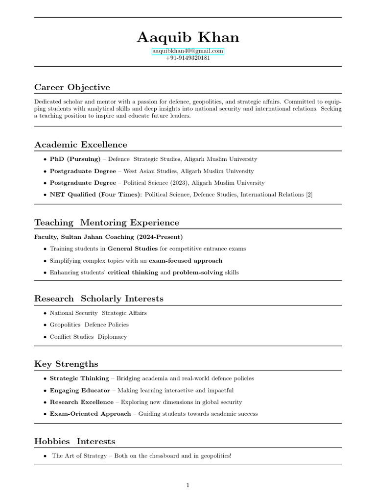 Aaquib Resume-1 | PDF