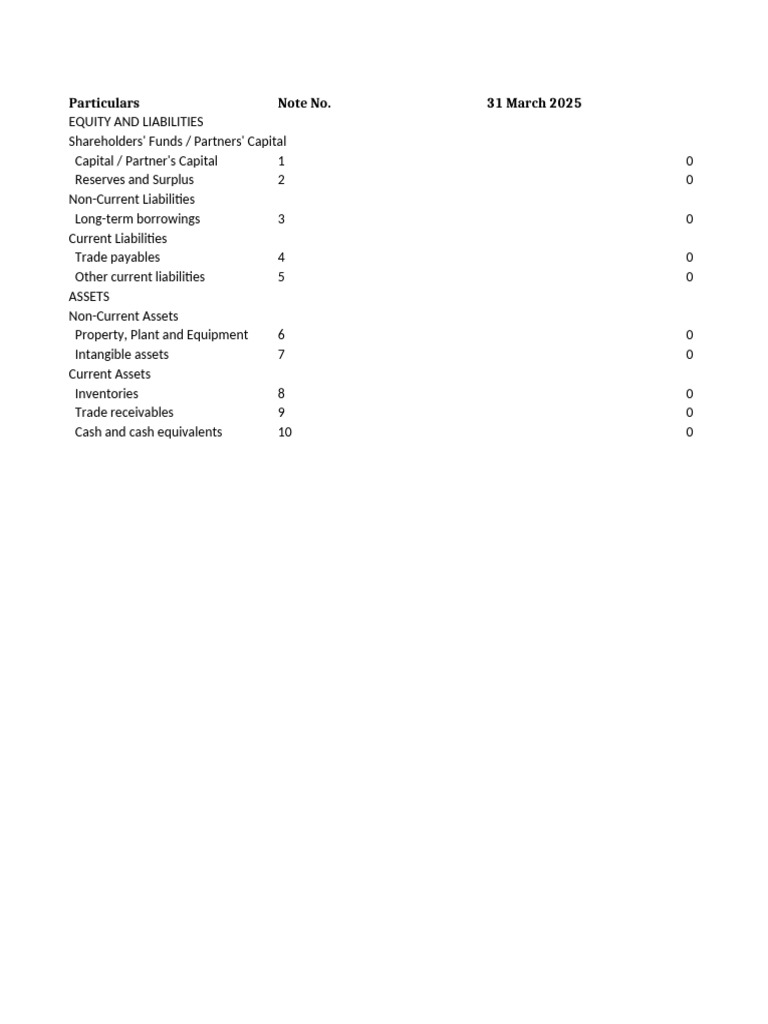 Partnership Financial Statement FY2024 25 | PDF | Expense | Financial ...
