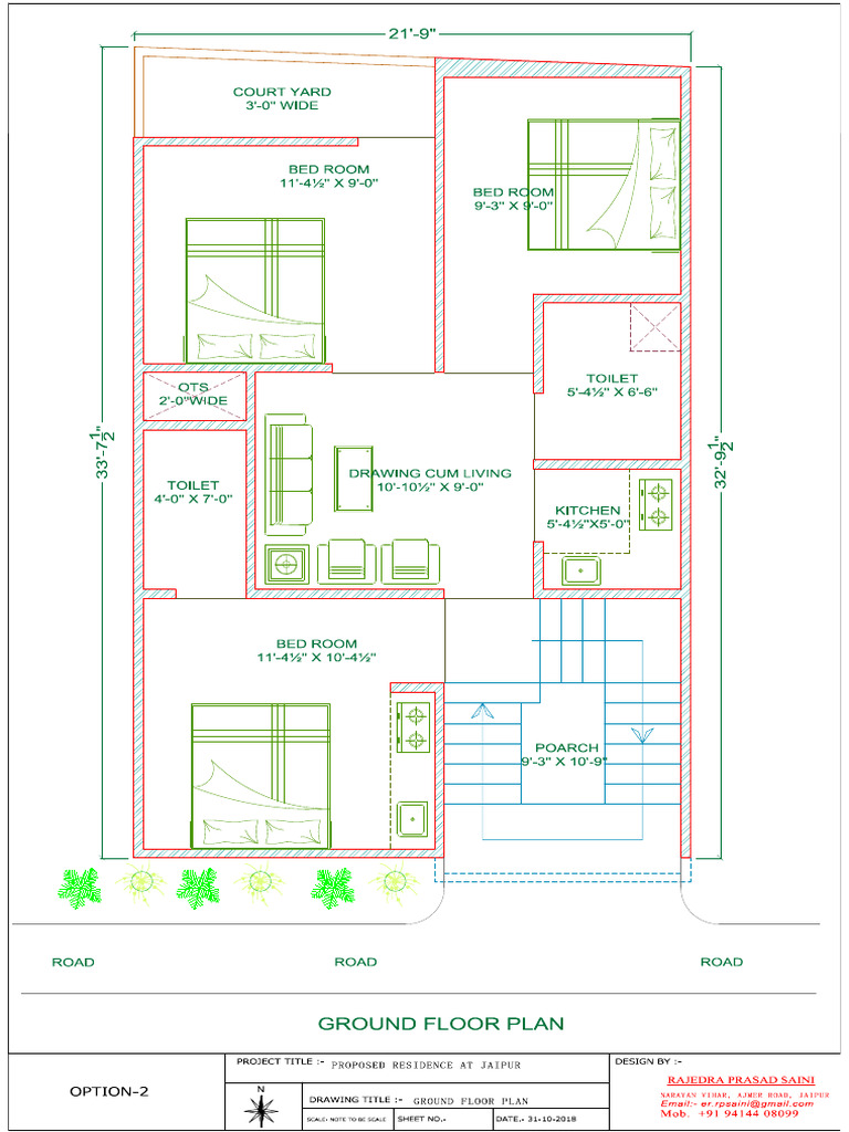 Ground Floor Plan - Option-2 | PDF