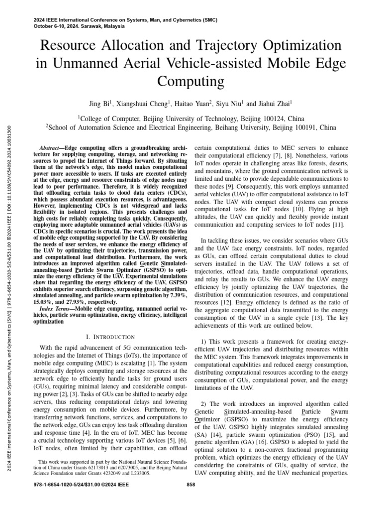 Resource Allocation and Trajectory Optimization in Unmanned Aerial Vehicle-Assisted Mobile Edge ...