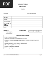 Grade 4 Math Test | PDF | Mathematics