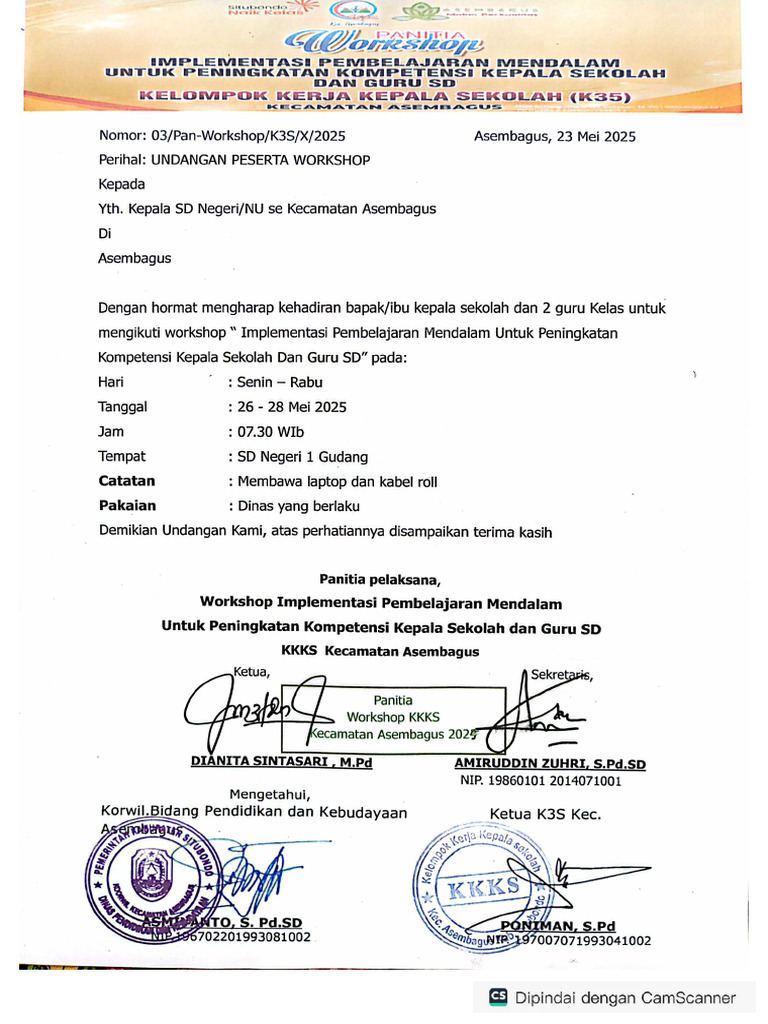 Undangan Workshop K3s | PDF