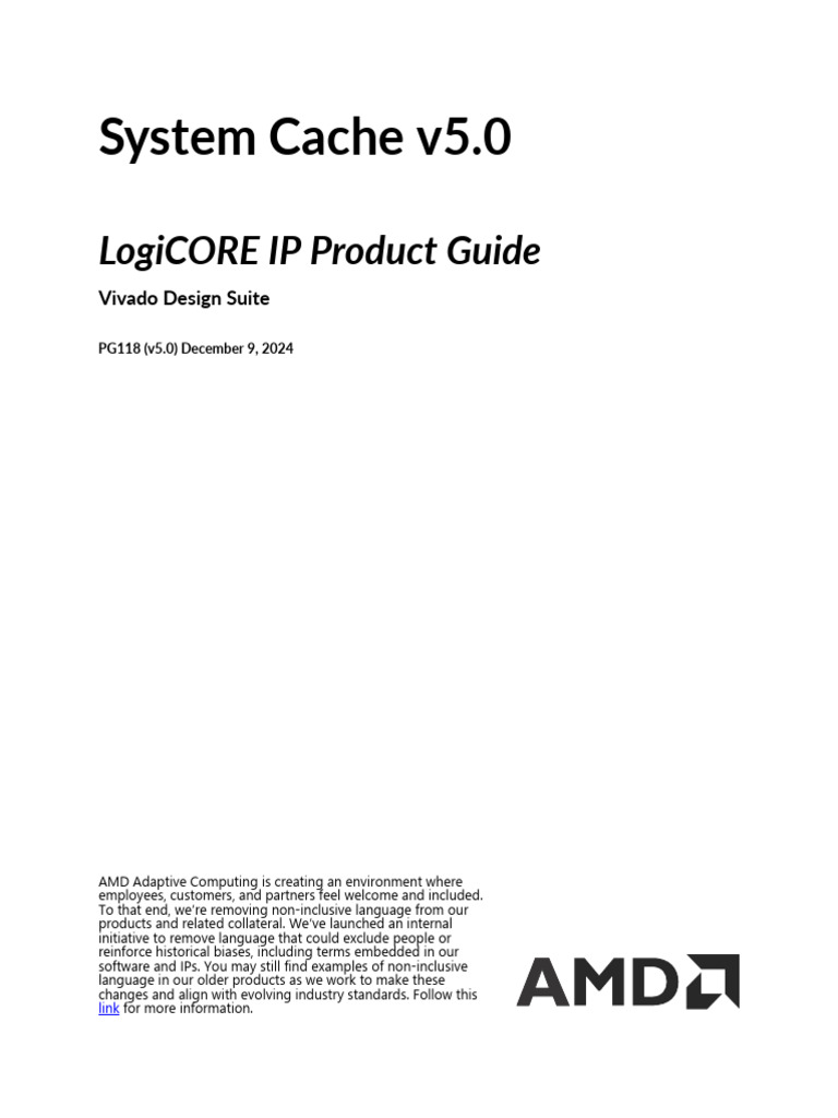 System Cache IP Guide v5.0 | PDF | Cpu Cache | Central Processing Unit