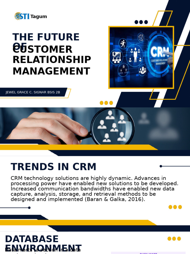 Future Trends in CRM Technology | PDF | Customer Relationship ...