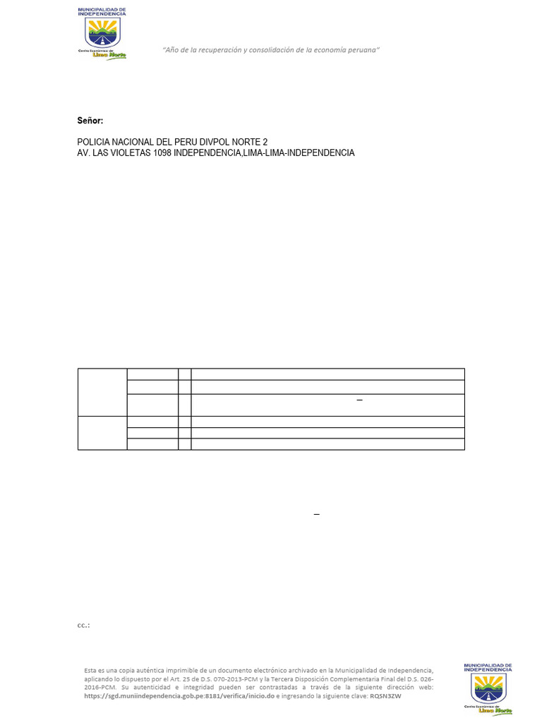 Oficio R879 2025 GSCCF | PDF | Perú | Gobierno