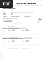 Overtime Request Form | PDF