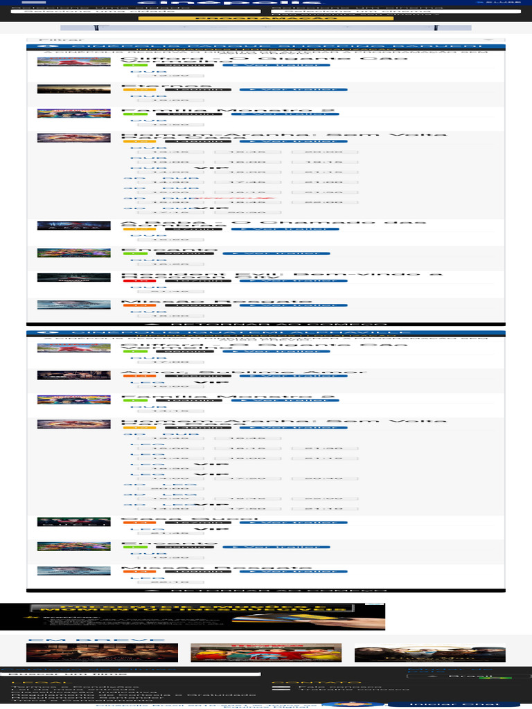 Salas e Horários Barueri - Cinépolis | PDF
