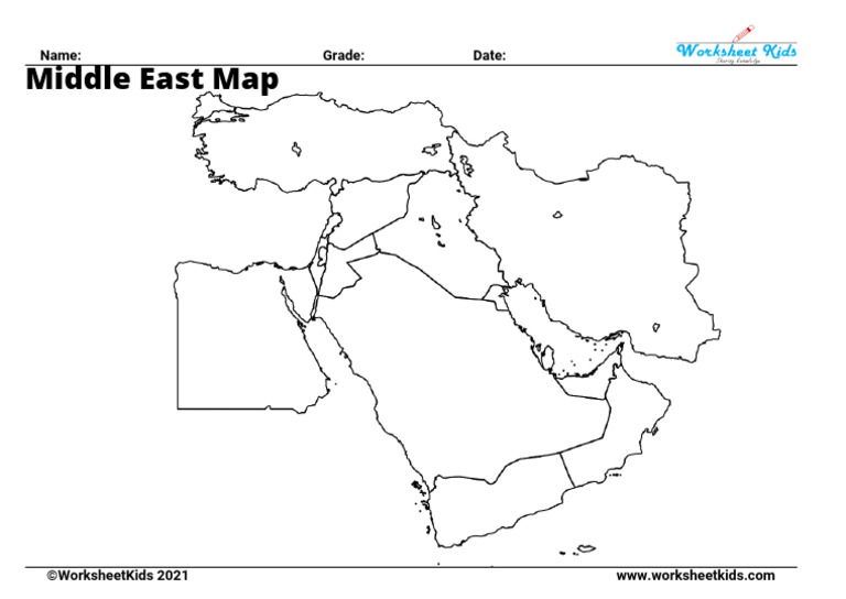 Middle East Map | PDF
