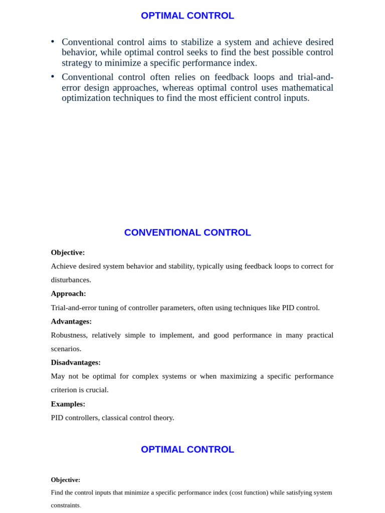 Optimal Control | PDF | Control Theory | Optimal Control