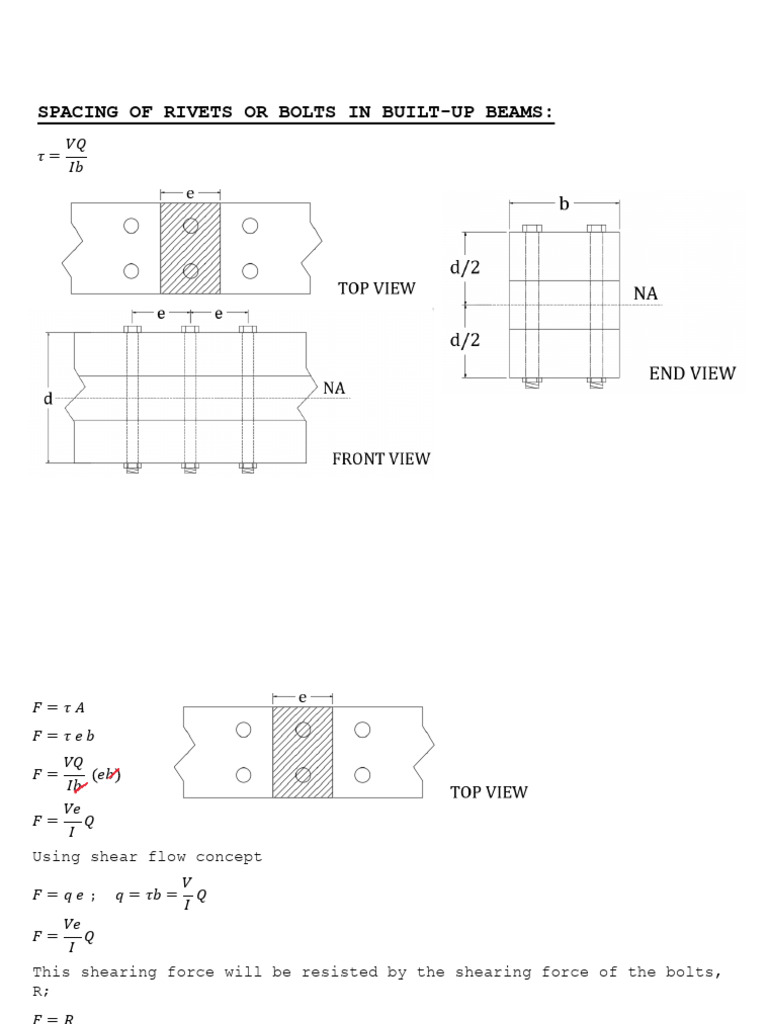 Es 13 - Module 15 - Spacing of Rivets or Bolts in Built-Up Beams 2D ...
