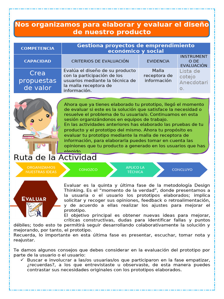 Fase Evaluar | PDF | Evaluación | Información