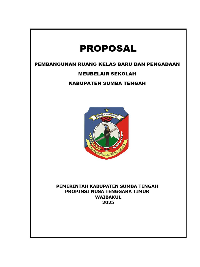 Proposal Pembangunan RKB dan Meubeler | PDF