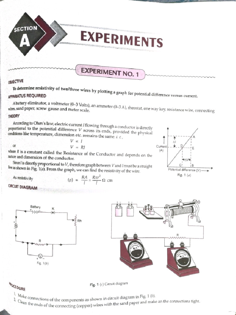 12 Class Physics Practical Experiments | PDF