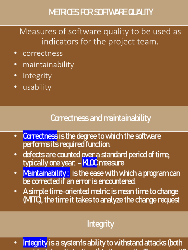 Metrics For Software Quality | PDF