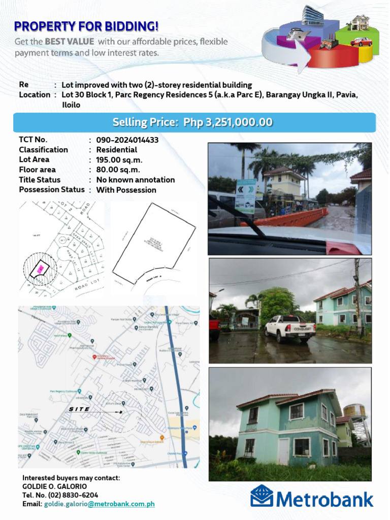 Residential Property Bidding in Iloilo | PDF | Taxes | Banks