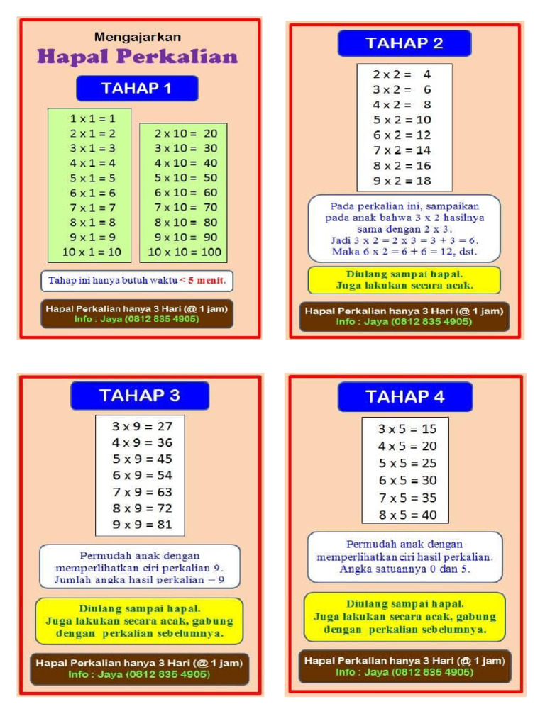 Hafalan Perkalian | PDF