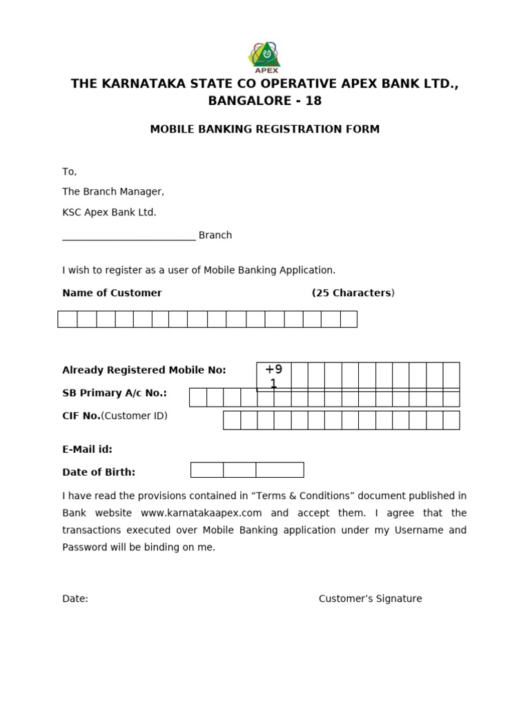 MB Registration Form | PDF