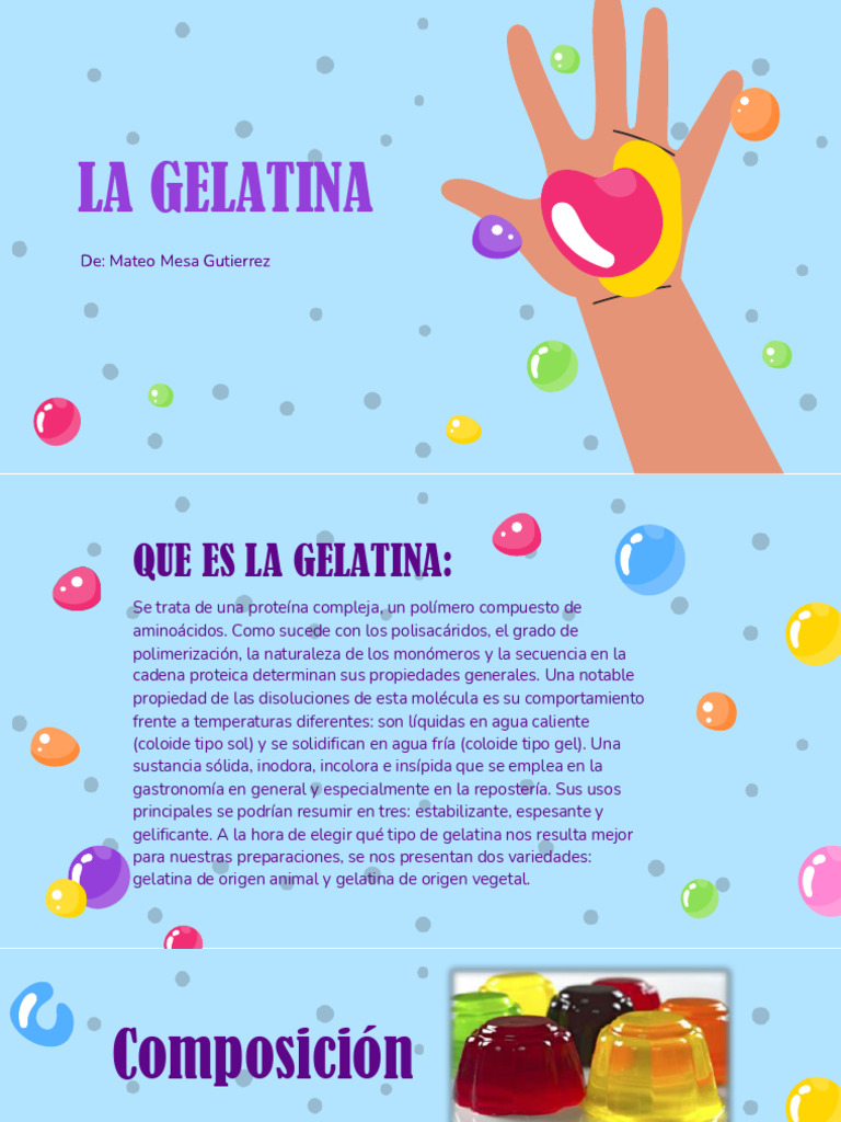 LA GELATINA-MATEO MESA GUTIERREZ JDJDJDJDJ | PDF | Gelatina