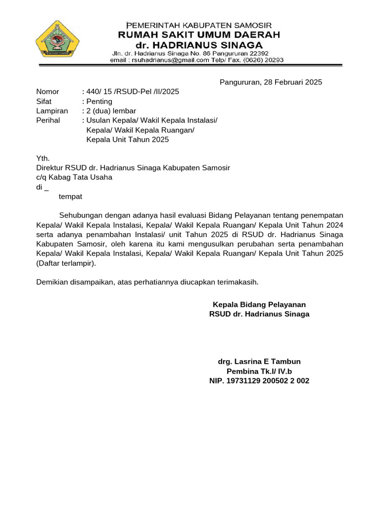 Usulan Karu-Wakaru Baru | PDF