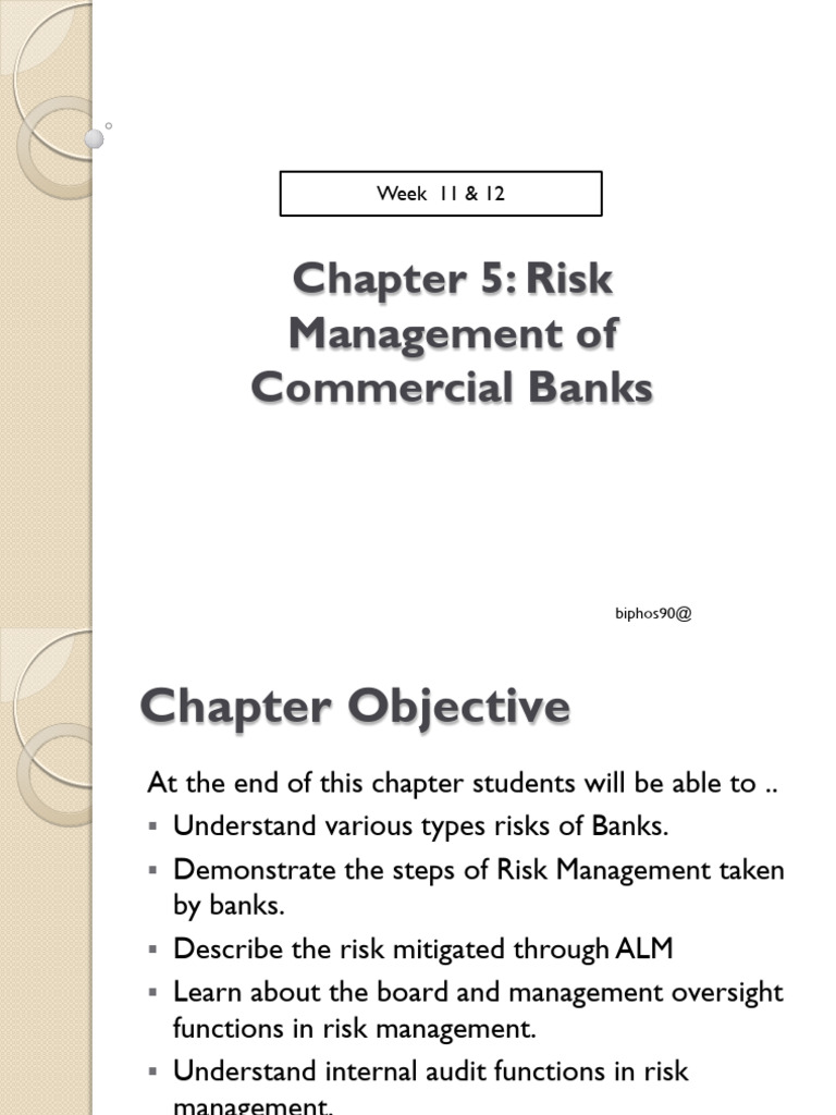 MCB 5 Risk Management of Banks | PDF | Financial Risk | Internal Control