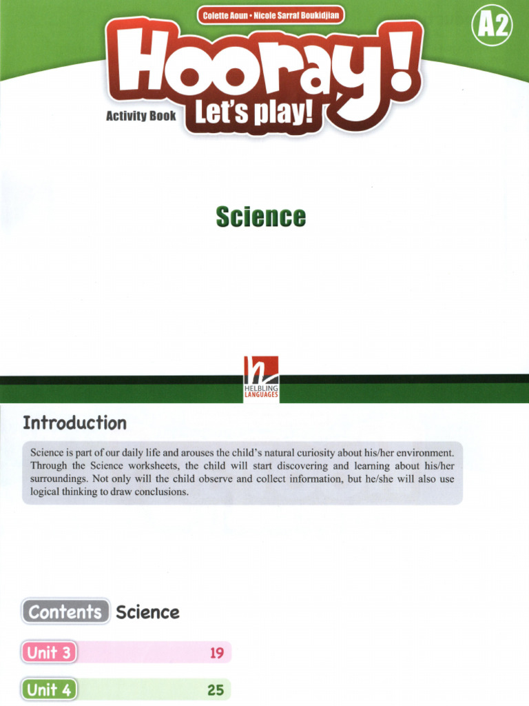 Hooray A2 Science & Math | PDF