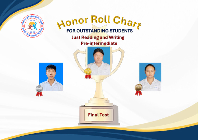 Honor Roll Chart Form Just R&W | PDF