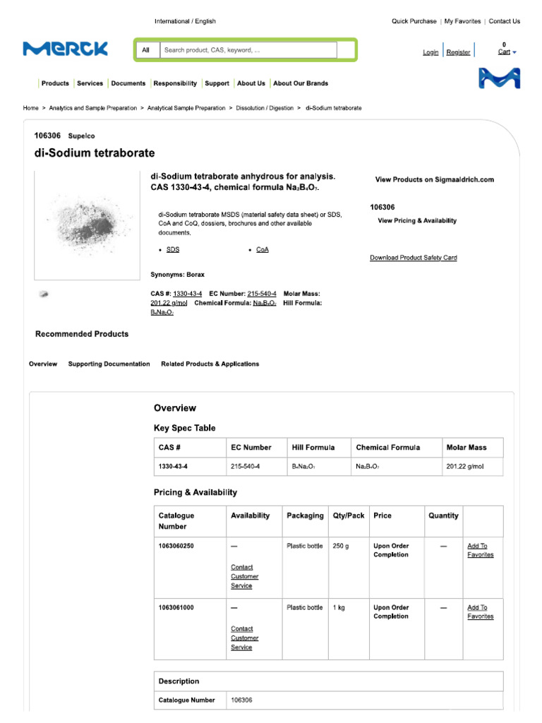 M C 8.natri Tetraborat | PDF