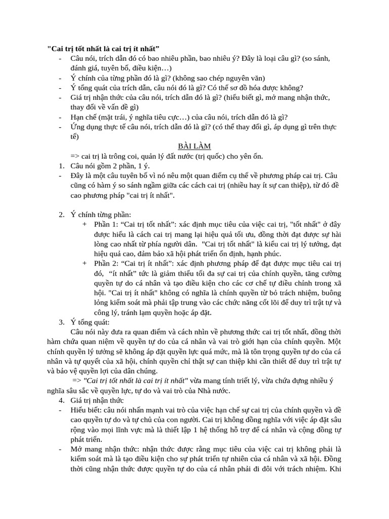 BT2 Học thuyết pháp lý | PDF