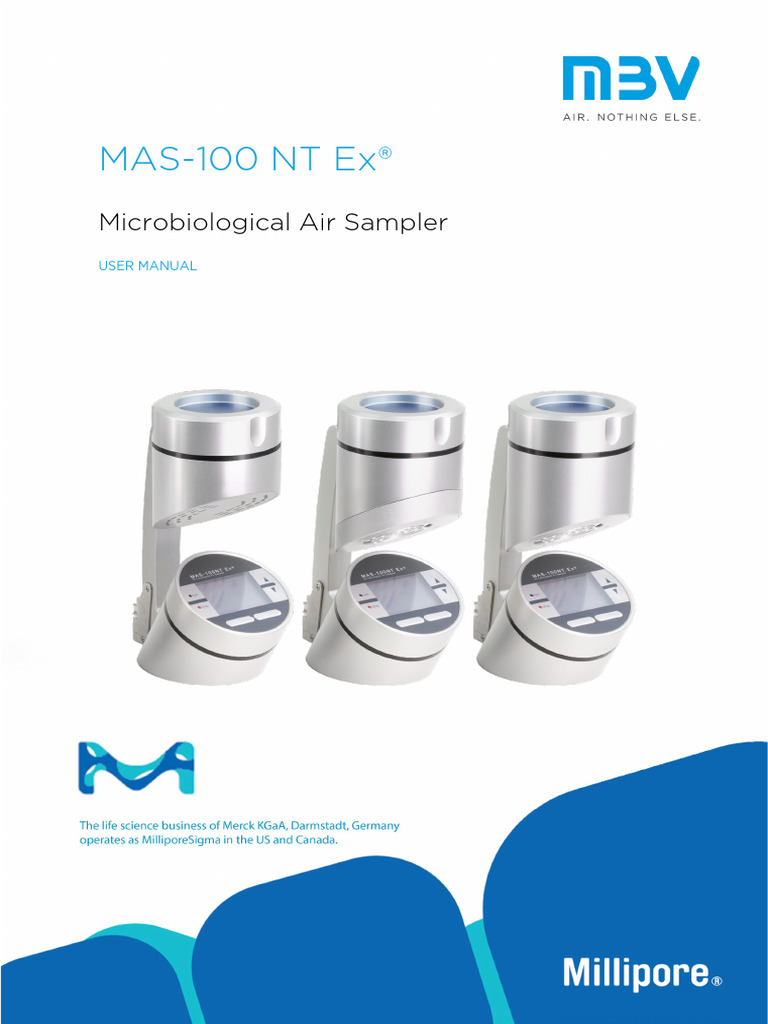 User Manual MAS-100 NT Ex en V17.0 | PDF | Colony Forming Unit | Waste