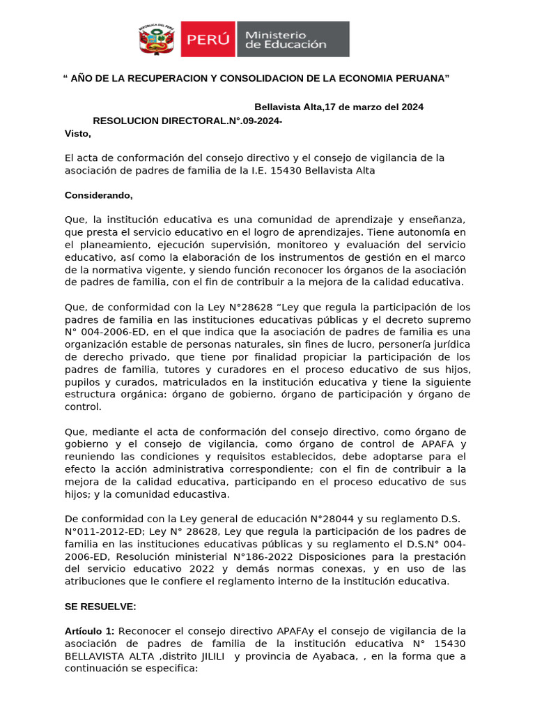 Resolucion Apafa 2025 | PDF | Gobierno | Justicia